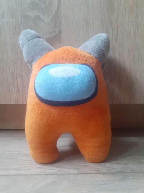 AMONG US ORANGE Crewmate With Goat Horns Plush Toy Used £10.00 ...