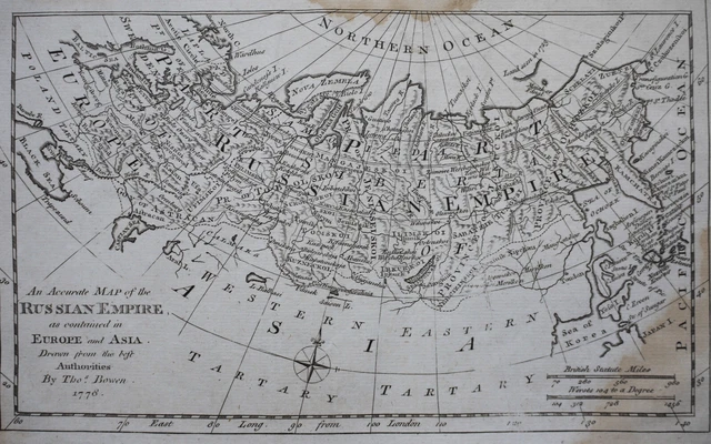 KARTE: ACCURATE MAP of the Russian Empire as contained in Europe and ...
