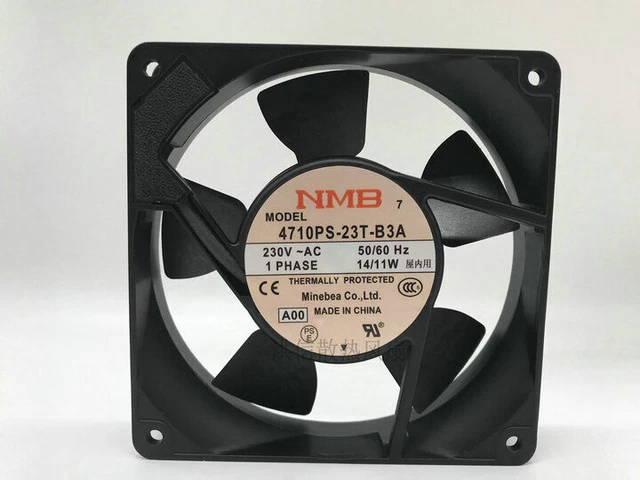 NMB-MAT FAN 4710PS-23T-B3A AC 230V 14/11W 12025 12CM Aluminum frame EUR 44,64 - PicClick FR