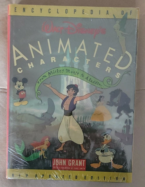DISNEY ANIMATED CHARACTERS Book Encyclopedia 1st Edition John Grant NEW ...