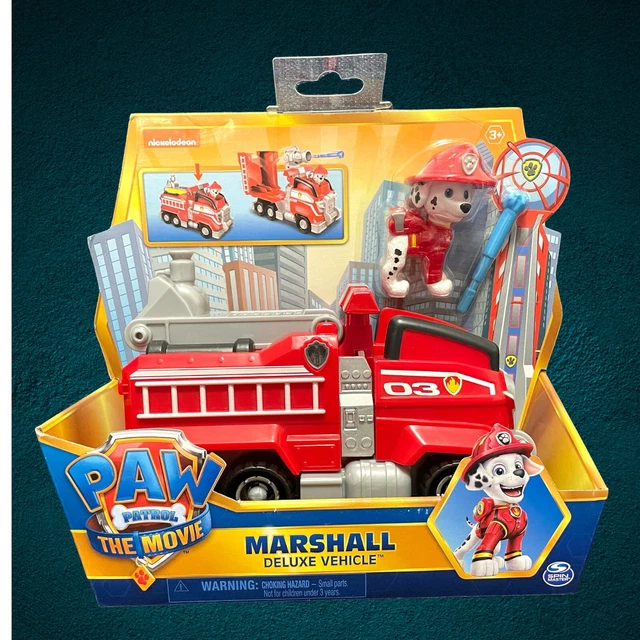 PAW PATROL THE Movie MARSHALL Deluxe Vehicle Transforming Fire Truck ...