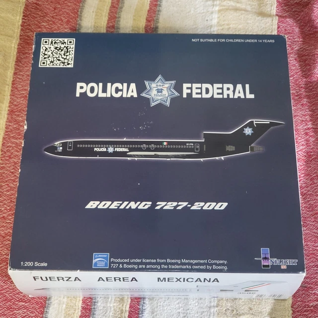 INFLIGHT200 IF7220317 1:200 Mexican Federal Police PFP Boeing 727-200 ...