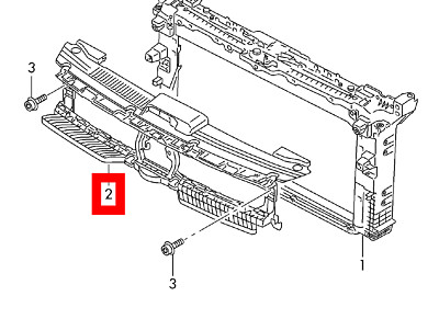 NEW GENUINE VOLKSWAGEN Polo Mk6 2018- Front Bumper Grill Frame ...