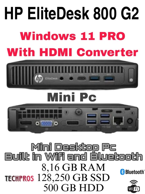 CHEAP WINDOWS 11 PC Hp Desktop Tiny Mini Micro PC USB-C CPU Core i5 16 ...