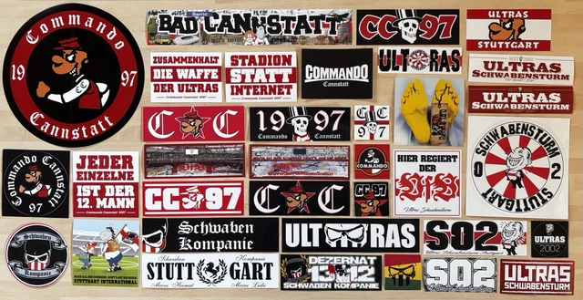 AUFKLEBER ULTRAS VFB Stuttgart: Cannstatter Kurve Kleber Mix (35 ...