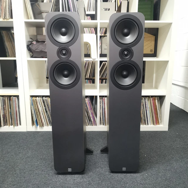 Q ACOUSTICS 3050 Floorstanding Loudspeaker Speakers Pair Walnut ...