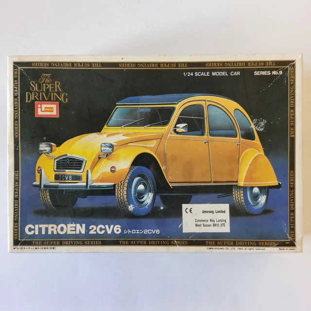 CITROEN 2CV6 CAR 1/24 Scale Imai Yellow Model Kit Sealed Contents 1983 ...
