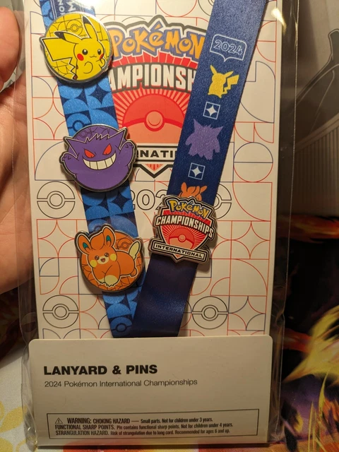 LONDON POKEMON CENTER EUIC 2024 lanyard and pin set, Feat. Gengar ...