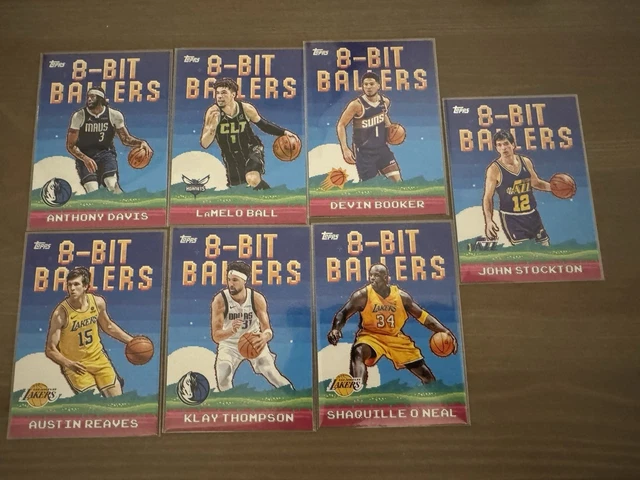2025-26 TOPPS BASKETBALL 8-Bit Ballers Insert Base 7 Card Lot…No Dupes ...