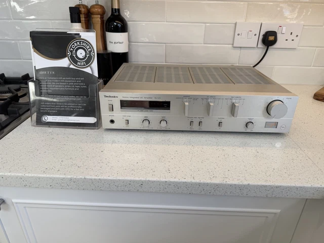 TECHNICS SU-V3 STEREO Integrated DC Amplifier Hi-Fi Silver Amp Vintage ...
