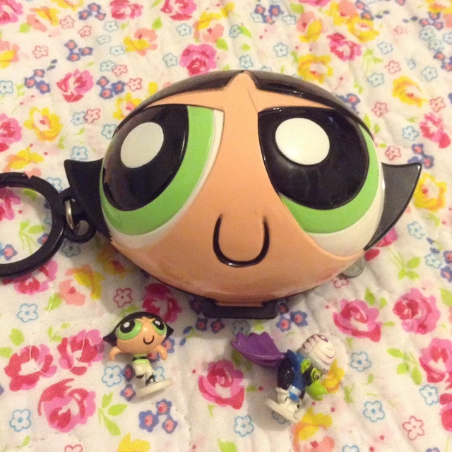 THE POWERPUFF GIRLS * Pocketoons Microland Rare Buttercup Compact ...