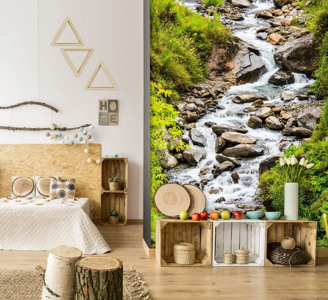 3D RIVER STONES E993 Wallpaper Mural Paper Wall Print Indoor Murals CA ...