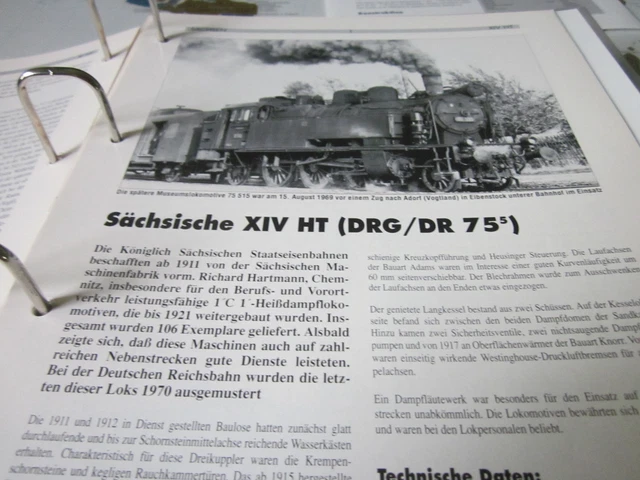 NEBEN - SCHMALSPURBAHNEN 15 Sächsische XIV HT (DRG/DR 75.5) EUR 4,61 ...