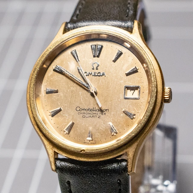 VINTAGE OMEGA CONSTELLATION 1977 cal.1343 [RARE] Quartz Men Watch 192. ...