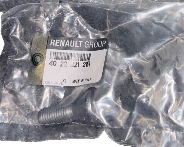 GENUINE RENAULT NEW Shape Wheel Bolt 5 X 12Mm X 1.5 Thread 17Mm ...