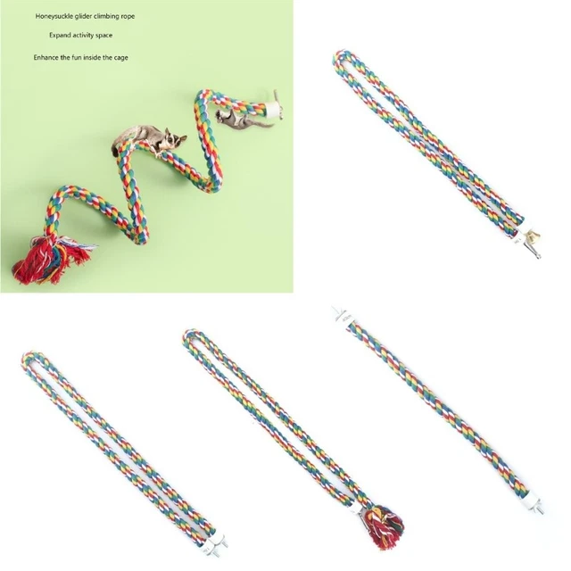 HAMSTER LADDER CLIMBING Toy Small Animal Swing Squirrels Cage Hanging ...