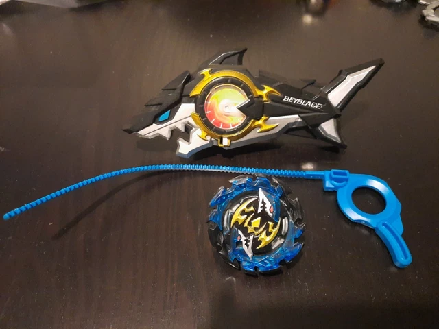 BEYBLADE BURST TURBO FORNEUS F4 Shark Launcher Riptide Blast Set Hasbro ...