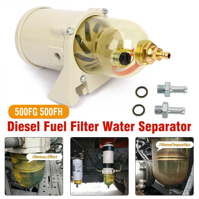 DIESEL FUEL FILTER Water Separator Kit fit Marine Boat 500FG 500FH ...