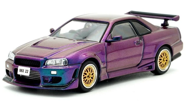 NISSAN SKYLINE GT-R (R34) - Expo HK 2022 - Violet magique - INNO 1:64 ...