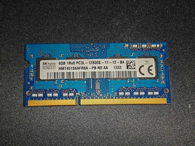 SK HYNIX 4GB HMT451S6BFR8A-PB N0 AA PC3L-12800S DDR3L 1Rx8 Laptop RAM ...