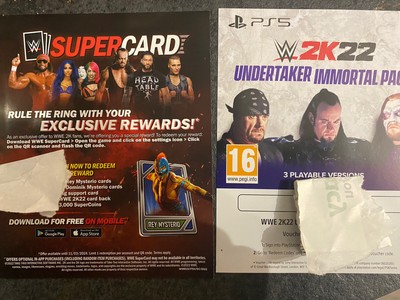 WWE SUPERCARD 2K22 Qr Codes Rey And Dominik Mysterio £10.00 - PicClick UK