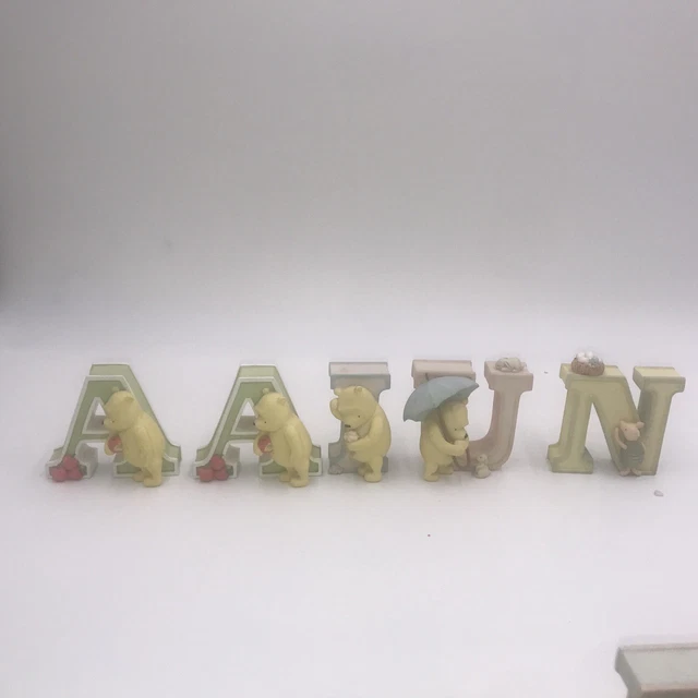 DISNEY CLASSIC WINNIE The Pooh Alphabet Letter UvMichel Co Resin EUC disney-classic-winnie-the-pooh-alphabet-letter-uvmichel-co-resin-euc