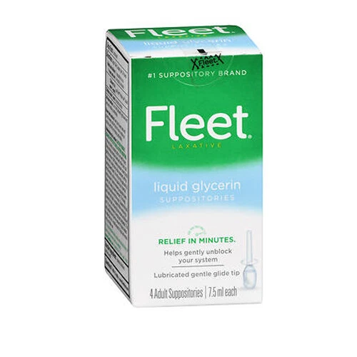 FLEET LIQUID GLYCERIN Suppositories 7.5 Ml, Box Of 4 ByFleet £15.66 ...