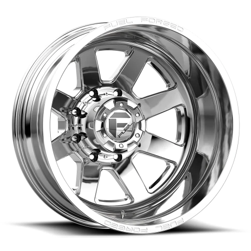 24X8.25 FUEL FORGED FF09D Polished DUALLY Rear Wheel 8x200 (-225mm) EUR ...