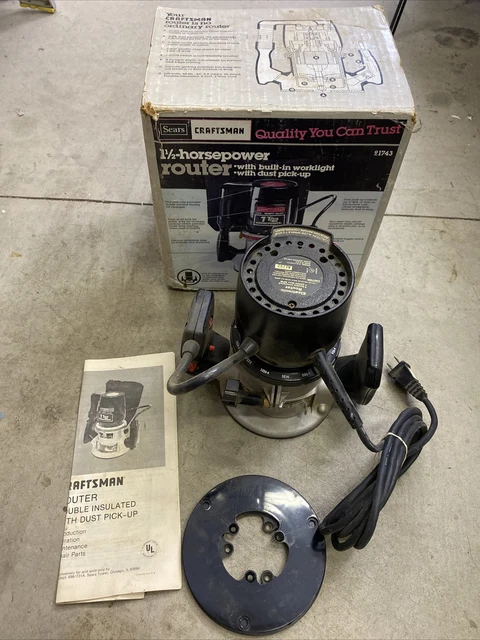 SEARS CRAFTSMAN ROUTER 1,5 - 1 1/2 PS - 315.174321 Original Box EUR 61 ...