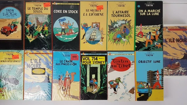LOT OF 13 VHS Les Aventures de Tintin French Francais $59.99 - PicClick CA