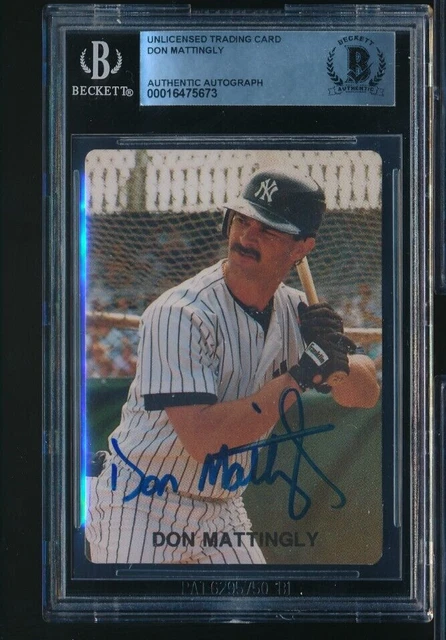 1988 BRODER #6 Don Mattingly auto autographe signé BAS BECKETT net EUR ...