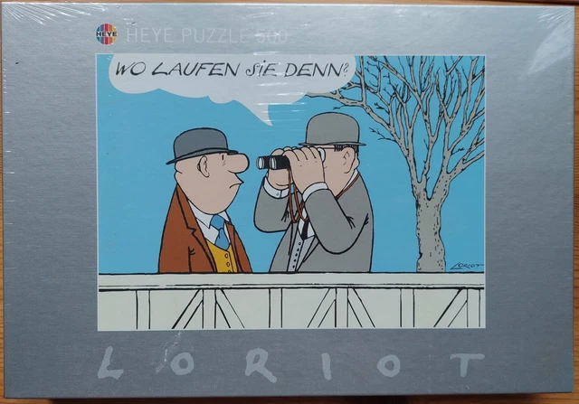LORIOT PUZZLE - Wo laufen sie denn? - Heye - 500 Teile - Herren auf der ...