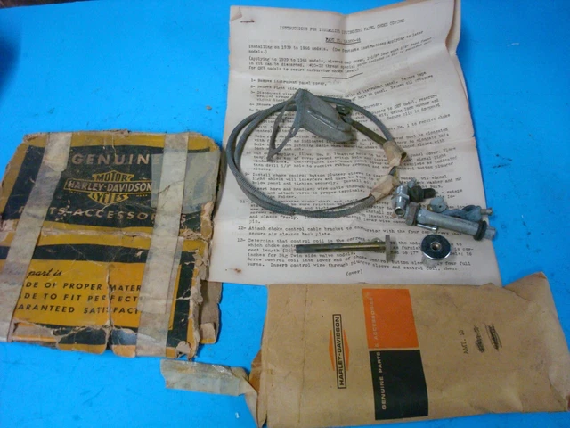 HARLEY DAVIDSON PANHEAD knucklehead flathead original nos linkert hand ...