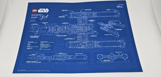 LEGO STAR WARS Blueprint Poster Ucs-Y Flügel 5005624 Neu (E7) EUR 11,86 ...