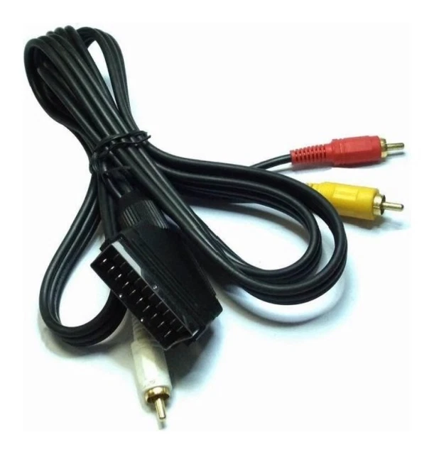 CÂBLE AUDIO VIDÉO Scart RCA 2 M IN/OUT EUR 22,08 - PicClick FR