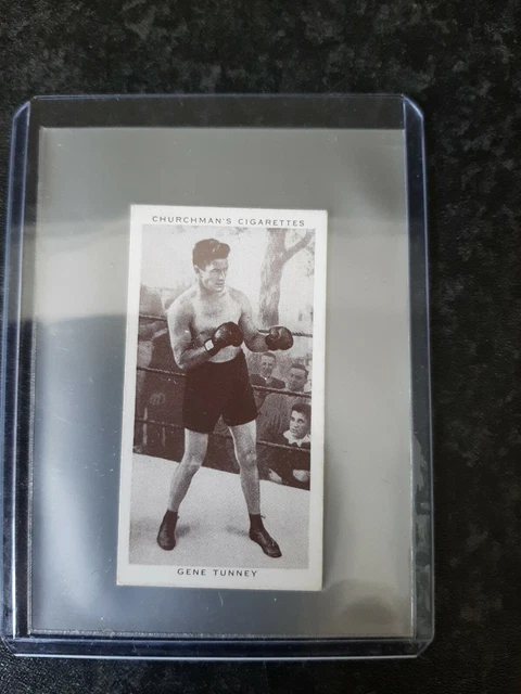 CHURCHMAN’S CIGARETTE CARD Boxing Personalities 35 Gene Tunney 1938 ...