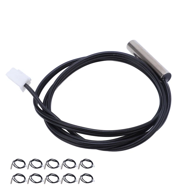 10X10K NTC THERMISTOR Temperature Waterproof Probe Wire Temp Sensor ...