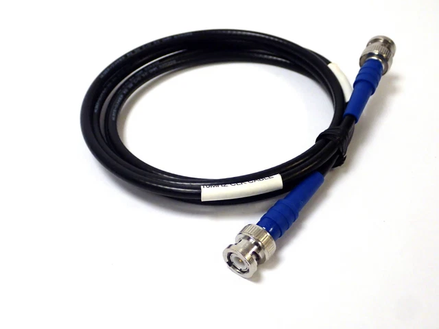 HUBER + SUHNER APPROX 5FT DA COMBINER 10 MHz CLK CABLE RG58 50 OHM w ...