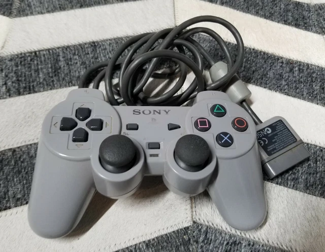 SONY PLAYSTATION PS1 OEM Dualshock Gray Controller SCPH-1200 - READ ...