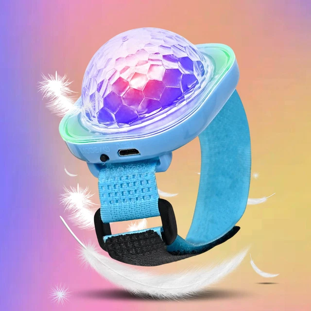 Mini Bracelet Disco Lights Sound Control 400mah Led Stage Light For