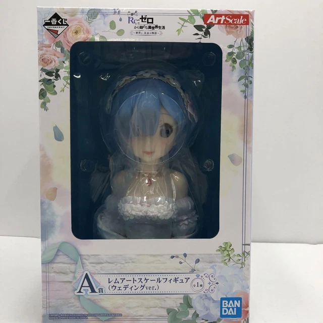 FIGURINE RE ZERO Rem Art Scale Figurine Wedding Ver Ichiban Kuji A Bandai Jap... EUR 49,49 ...