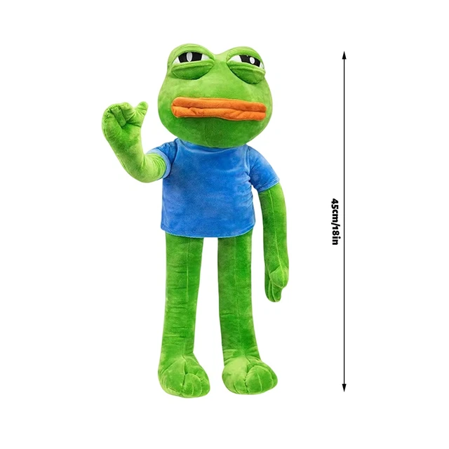 45CM PEPE THE Frog Plush Toy Magic Emotive Frog Plushie Doll Kids ...