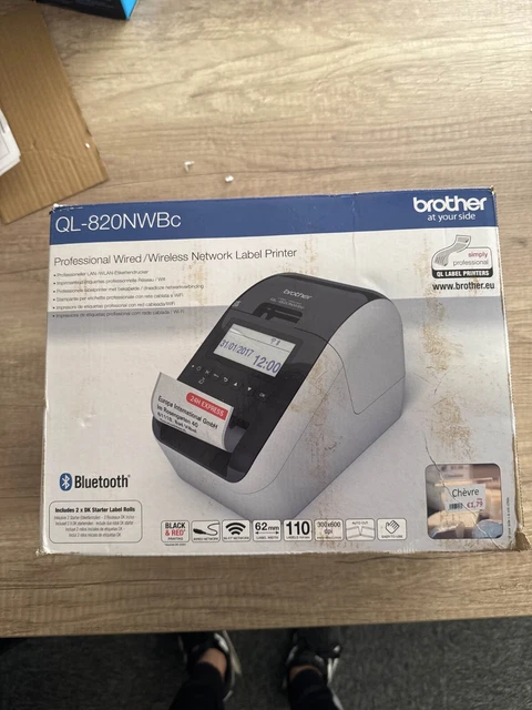 BROTHER QL820NWBC HIGH Speed Desktop Label Printer | Wireless/USB 2.0 £ ...