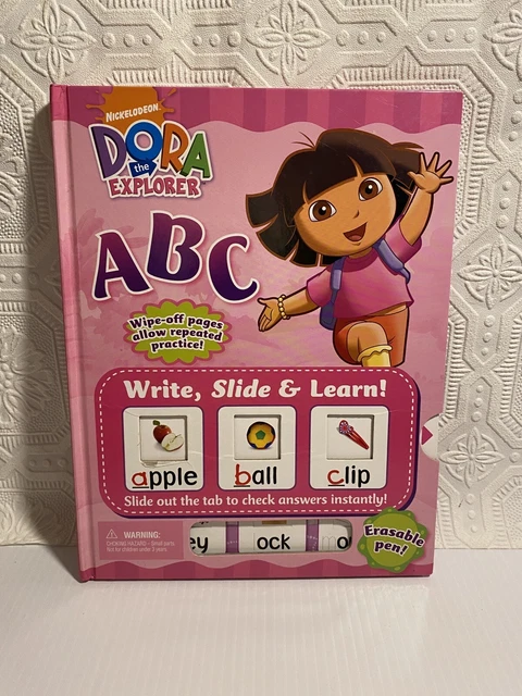 DORA THE EXPLORER ABC WRITE, SLIDE & LEARN! By Nickelodeon - Hardcover ...