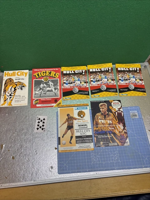 FOOTBALL PROGRAMMES COLLECTIONS/ bulk lots 1970’s-90’s Hull City £2.00 ...