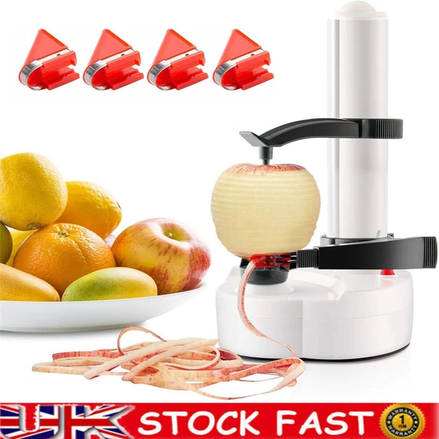 ELECTRIC PEELER FRUIT Vegetable Potato Automatic Peeling Machine Peeler White £15.98 - PicClick UK