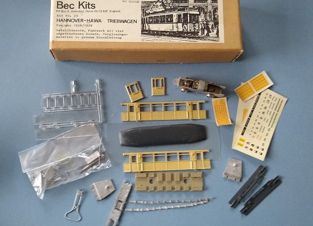 KIT BEC MODÈLES en boîte métal blanc HO 25 - 1928 Hanovre Hawa ...