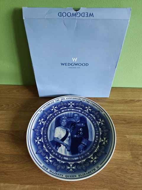 WEDGWOOD 50TH ANNIVERSARY Coronation Plate £26.72 - PicClick UK