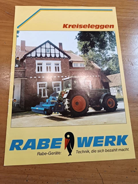 PROSPEKT RABEWERK KREISELEGGEN traktor schlepper Brochure 18 EUR 7,90 ...