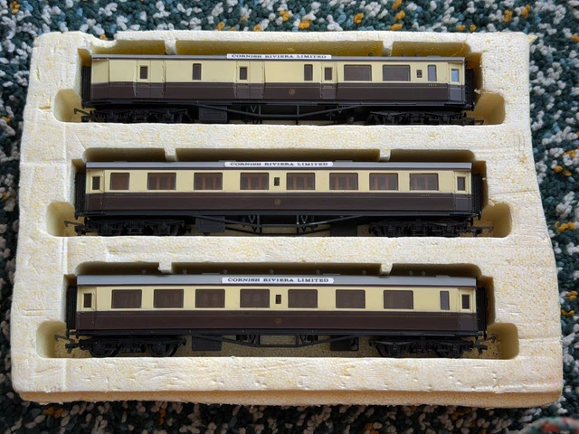 AIRFIX OO GAUGE Cornish Riviera Limited VGC TRIPLE SET GWR Ref TT27 £25 ...
